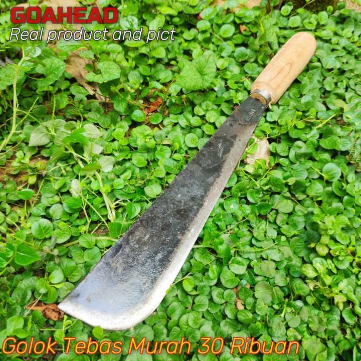 Golok Gagang Kayu Untuk Potong Ranting - Golok Model Bulat Pembabat ...