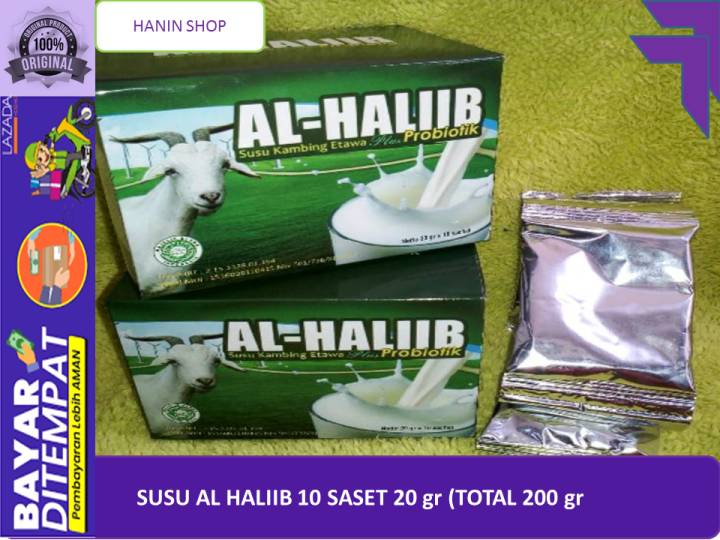 susu bubuk al halib saset 200gr/susu kambing etawa susu probiotik Susu al halib/ susu kambing ...