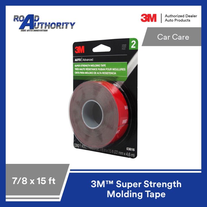 3M Double Sided 7/8 x 15 ft Super Strength Molding Tape | Lazada PH