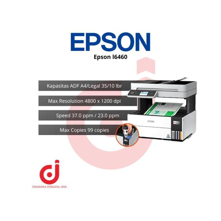 Printer Epson L6460 L 6460 All in One F4 ADF WIFI ecotank | Lazada ...