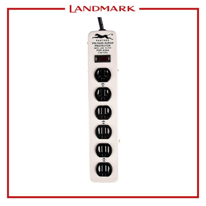 Panther Extension Cord with Voltage Surge Protector 1 Switch Breaker 6 ...