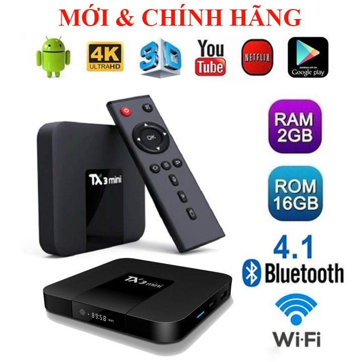 Tivi box TX3 Mini 32GB+4GB 16GB+2GB xem Youtube hát karaoke, X96Q \ MXQ ...