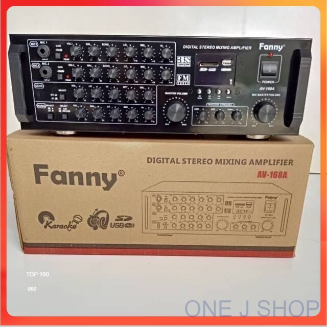Fanny เพาเวอร์แอมป์ ขยายเสียง Power AMPlifier Bluetooth/USB/FM รุ่น AV-168A เก็บเงินปลายทางได้ ...