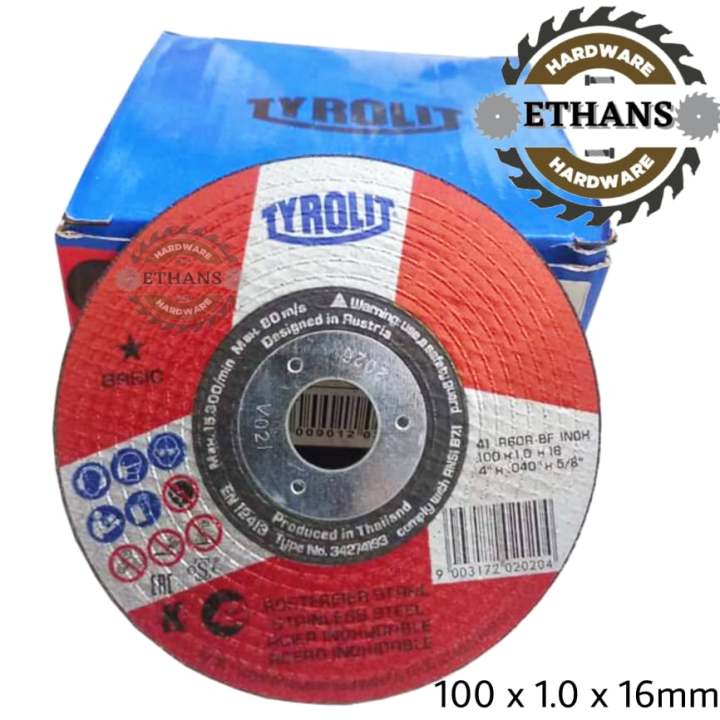 Cutting Disc, Tyrolit 4 Heavy Duty and High Quality, Basic Star INOX ...