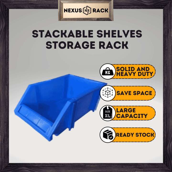 Nexus Storage Box Rack Shelves Organizer Tool Box Stackable Connector ...