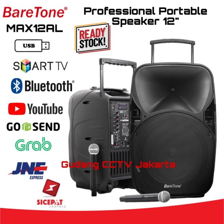 Speaker portable Baretone MAX12AL MAX 12AL MAX 12 AL Original 12 inch ...