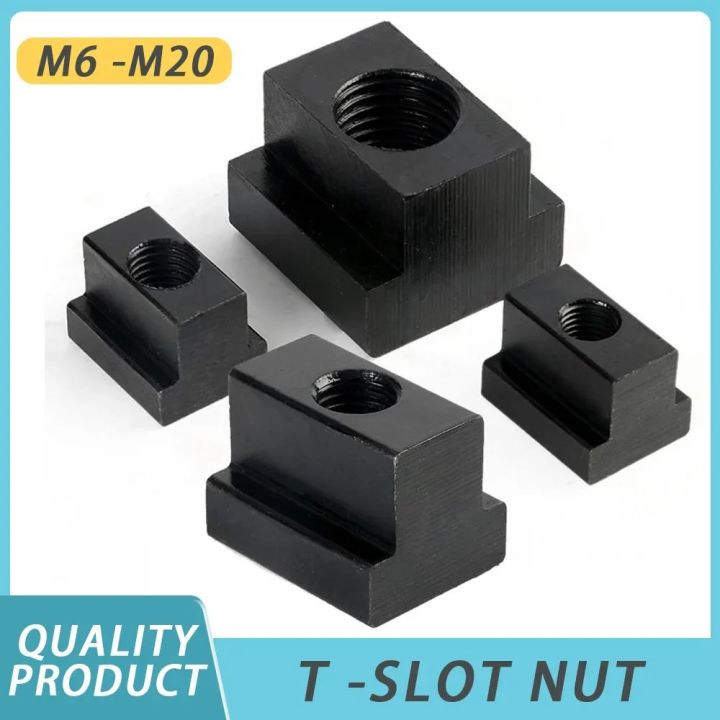 Tapped Through Slot T-nut M6 M8 M10 M12 M14 M16 M18 T-Slot Nut Block Slot Slider Nuts Clamp ...
