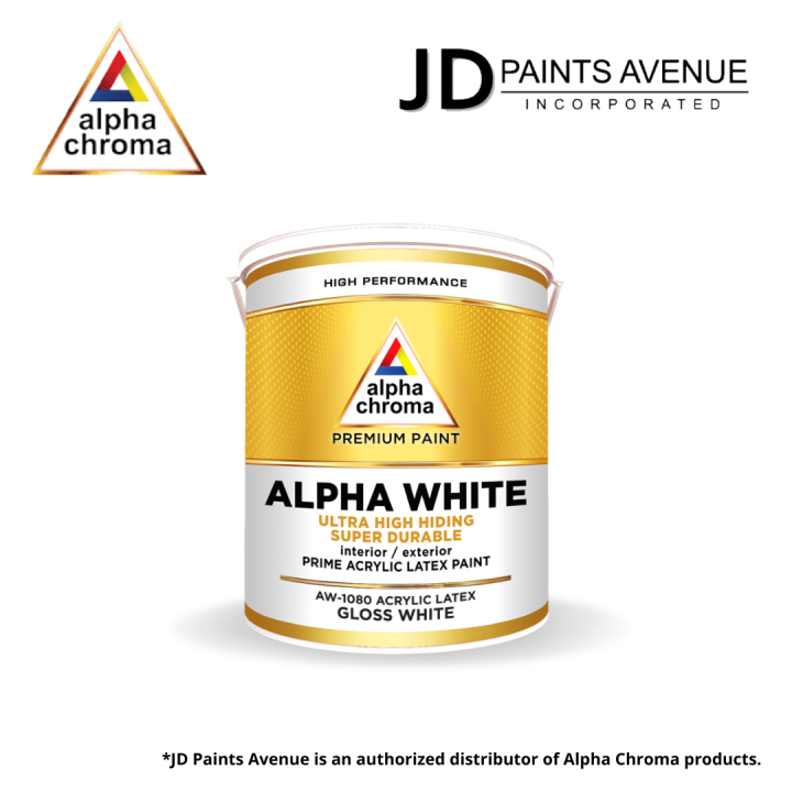 Alpha White Gloss Latex -GALLON | Lazada PH