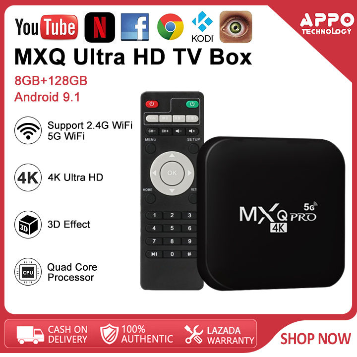 MXQ Pro 4K Android 11.0 TV Box 5G for Non Smart TV Ultra HD Quad Core TV Box 2.4G Wifi 8GB+128GB ...