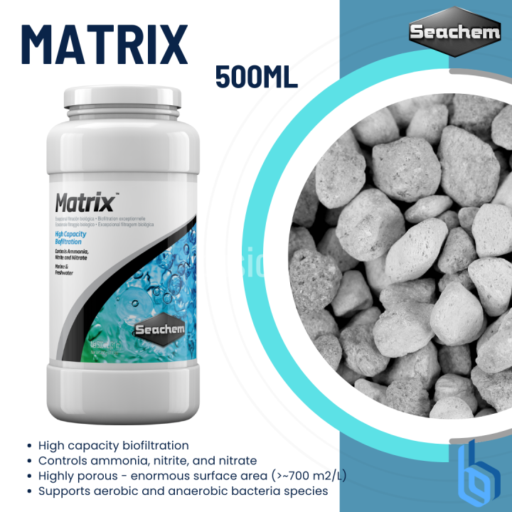 Seachem Matrix 500ml ( High capacity biofiltration ) | Lazada PH
