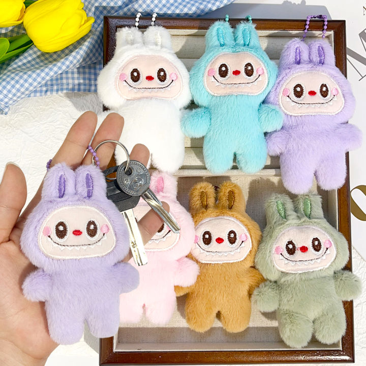 Labubu Plush Doll Pendant Cute Cartoon Character Doll Backpack Key Ring ...