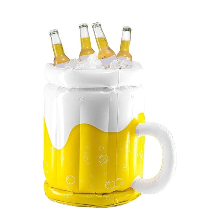 Inflatable Ice Bucket Beer Mug Cooler for Creative Inflation Beverage ...