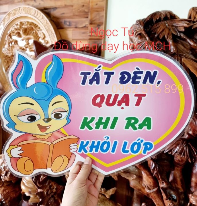 CÁC MẪU TẮT ĐÈN QUẠT KHI RA KHỎI LỚP HỌC - ĐỒ DÙNG DẠY HỌC MCH | Lazada.vn