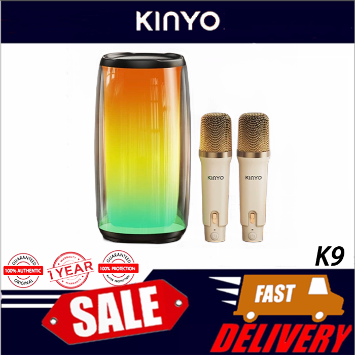 Kinyo K9 Singing Bluetooth Speaker, Wireless Karaoke Sound Microphone, Microphone, Home KTV ...