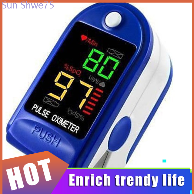 Oximeter Finger Pulse Blood Oxygen Monitor Finger Pulse Oximeter Sensor Digital Fingertip ...