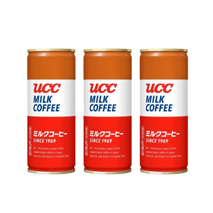 UCC Milk Coffee Canned Coffee 250ml - Pack of 3 | Lazada PH