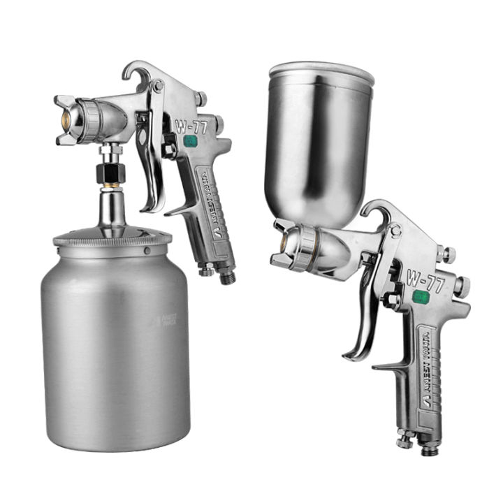 Japan Iwata spray gun W-77 spray gun upper and lower pot pneumatic ...