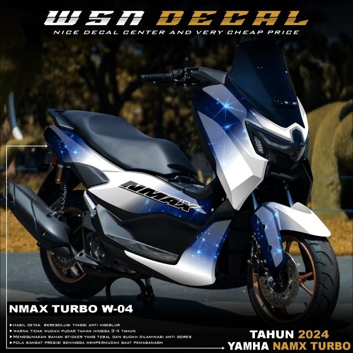 (TERBARU ) Decal Sticker Yamaha NMAX TURBO - NEO 2024 Full Body -Desain ...