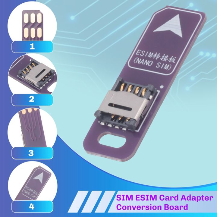TPC ESIM to Nano SIM Card Adapter Conversion Board Solderless Cable Lab ...