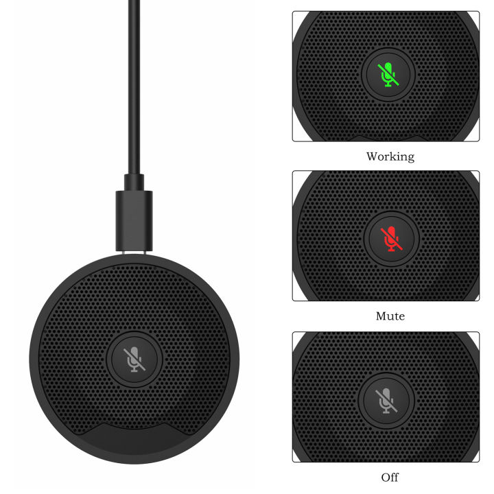 Docooler UM02 USB Omni-directional Condenser Microphone Mic for Meeting ...