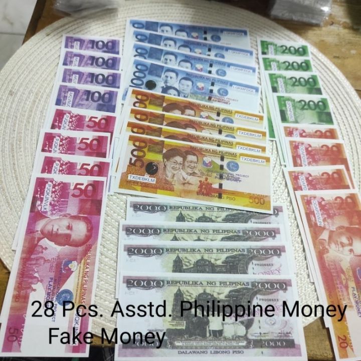 Fast send Philippine Play Money ( Fake Money ) Sold per Pack-28 Pcs ...