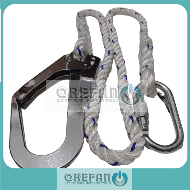 LANYARD SINGLE BIG HOOK DENGAN CARRABINER OVAL | Lazada Indonesia