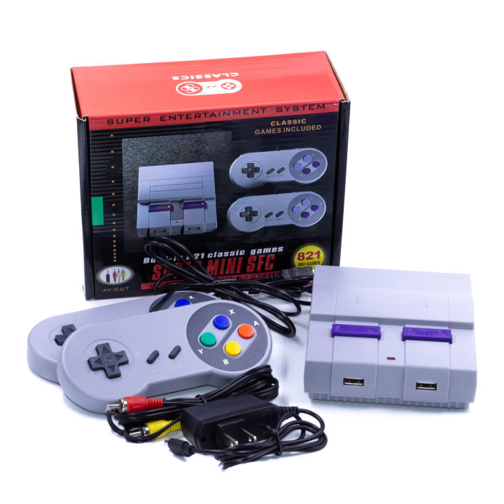 Super Mini SFC USB Family Computer 821 Built In Games AV out, USB ...