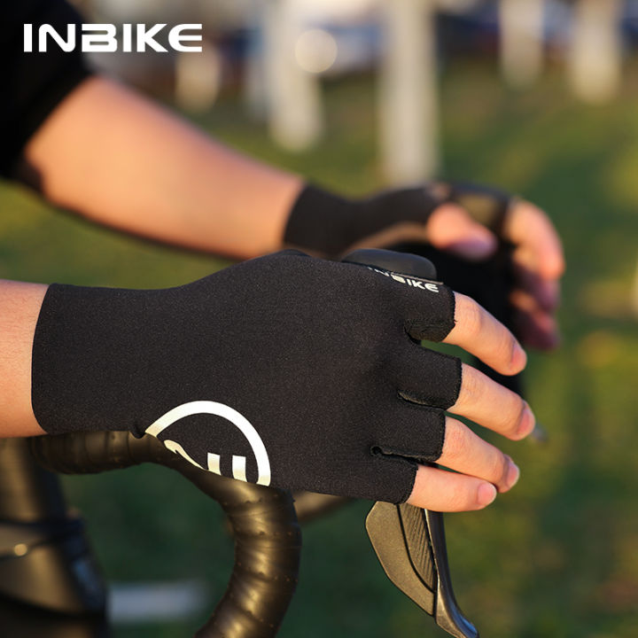 INBIKE Cycling Gloves Half Finger Sport Fitness MTB Bike Gloves Men Women Riding Thickened Palm ...