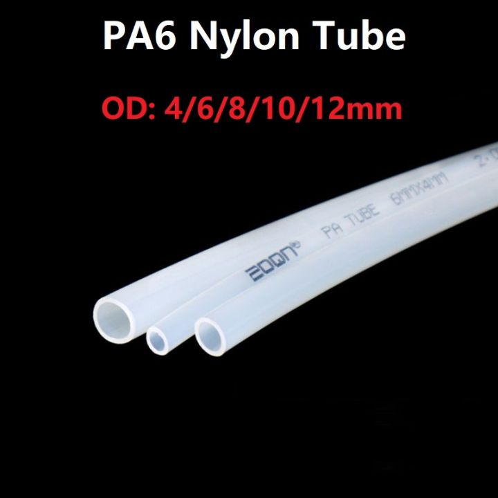High Pressure PA6 Nylon Tube Diameter 2.5 4 6 8 10 12mm Pneumatic Air Compressor Smooth Rigid ...