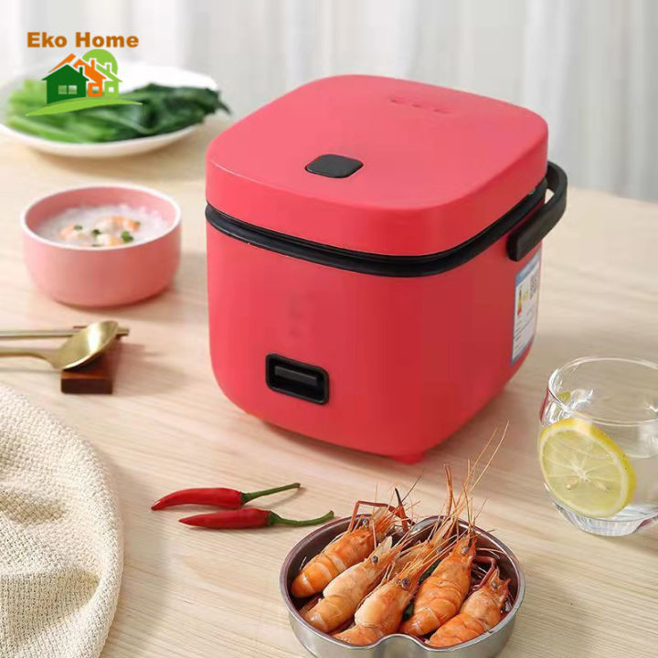 1.2L 200W Portable Mini Rice Cooker with 1-2 persons Multifunctional ...
