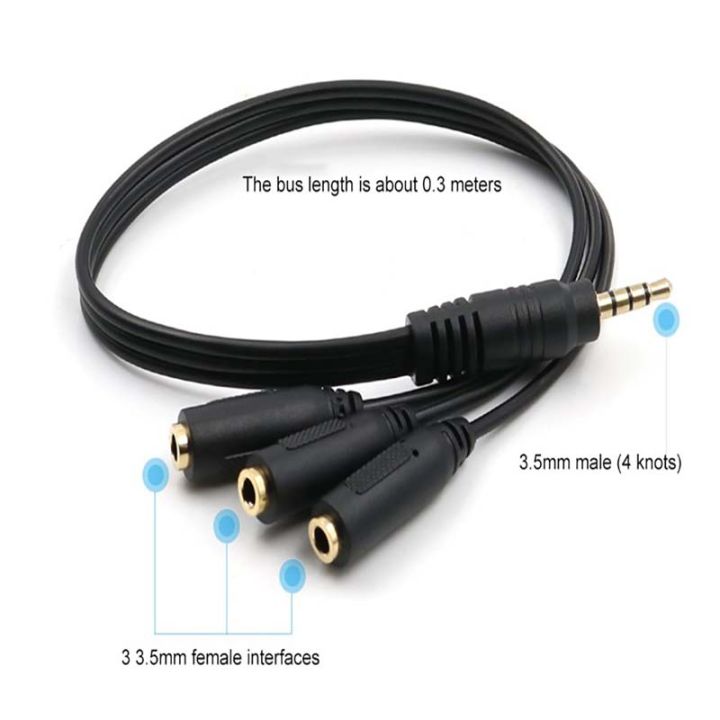 【แฟลชเซล】 AUX Multi Headphone Audio Splitter ADAPTER 3.5MM JACK HUB ...