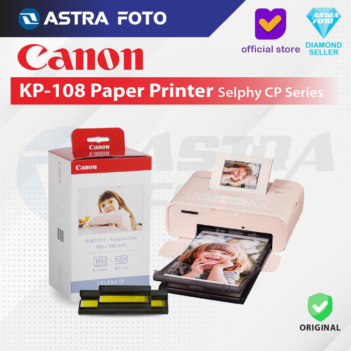 Canon KP-108 Paper Printer Canon Selphy CP Series - KP108 / KP-108IN ...