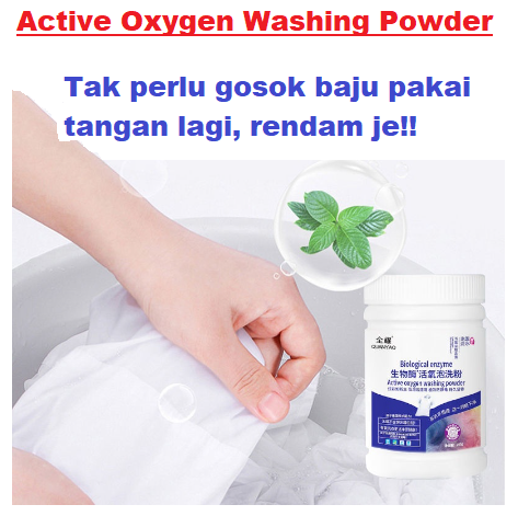 🌹READY STOCK🌹 Active Oxygen Washing Powder Biological Enzyme Foam ...