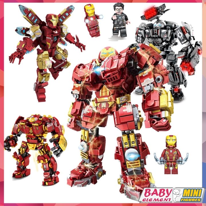 Ready stock Iron Man Hulkbuster Robot Lego Building Blocks Hulk The ...