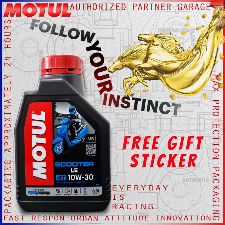 Oli Motor Matic MOTUL Scooter LE 10w30 800ML Bonus gantungan kunci ...