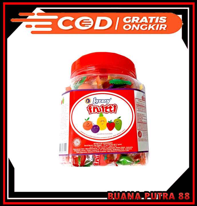 Permen Lazery Fruitti Isi 125 Pcs | Lazada Indonesia