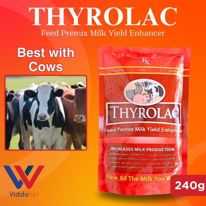 240g Thyrolac Feed Premix Milk Yield Enhancer for pigs, cattle, goats ...