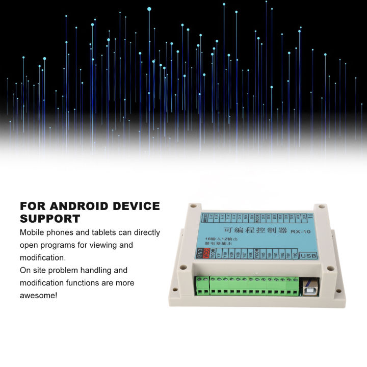 PLC Programmable Controller Quick Response PCL Industrial Control Board 12‑24V Easy To Use for ...