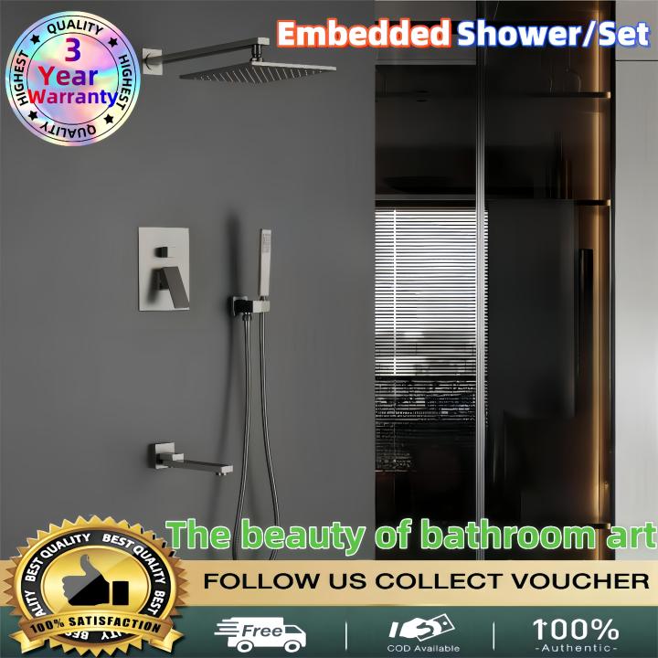 Shower All Copper Concealed Hidden Pressurized Shower Set Embedded ...