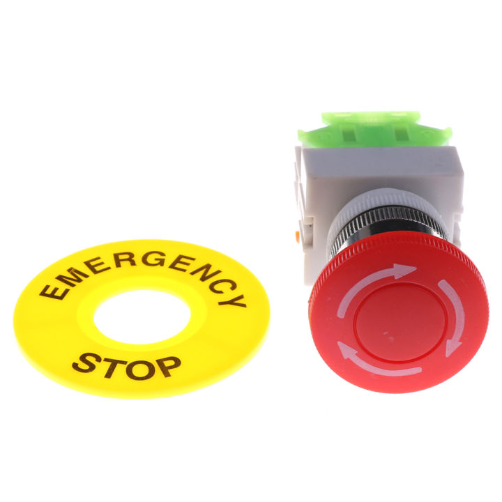 LEI หมวกเห็ดสีแดง1NO 1NC ST Emergency STOP PUSH button SWITCH AC 660V ...