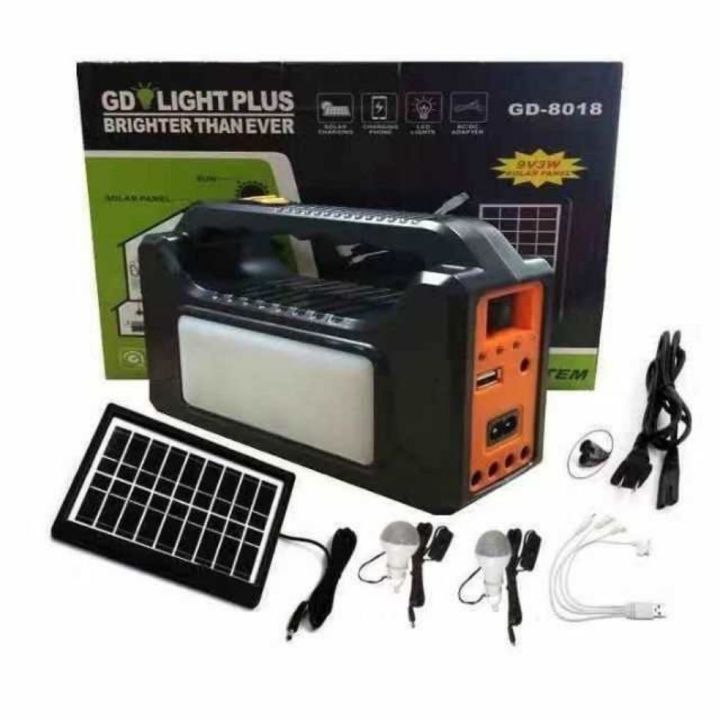GD-8018 plus solar lightning system kit | Lazada PH