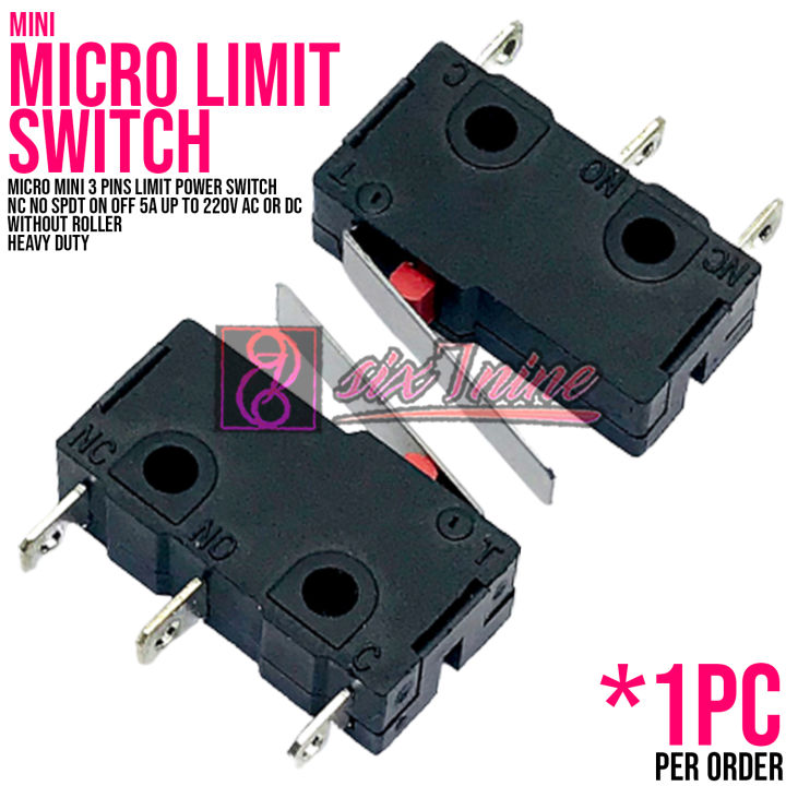 Micro Mini 3 Pins Limit Power Switch NC NO SPDT ON OFF 5A up to 220V AC ...