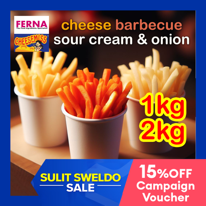 FRIES POWDER FLAVOR CHEESE SOUR CREAM BARBEQUE for Popcorn Chips 1kg 2kg Powder Flavor Snack ...