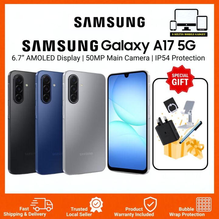 SAMSUNG Galaxy A17 5G | 6.7” AMOLED Display | 50MP Main Camera | IP54 ...