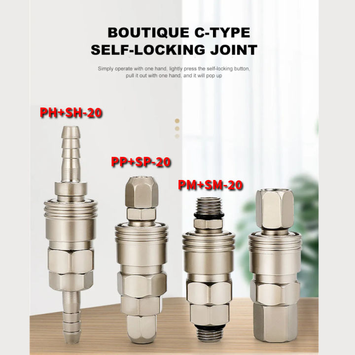 New High-Quality C-Type Self-Locking Quick Connector for Pneumatic Air ...
