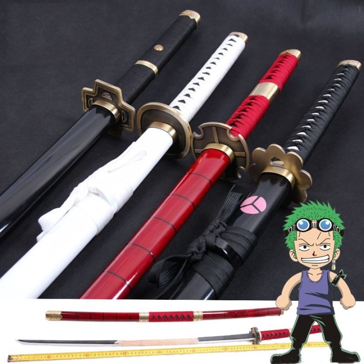 Roronoa Zoro Wooden Sword Samurai Sword One Piece Anime Cosplay Sword ...