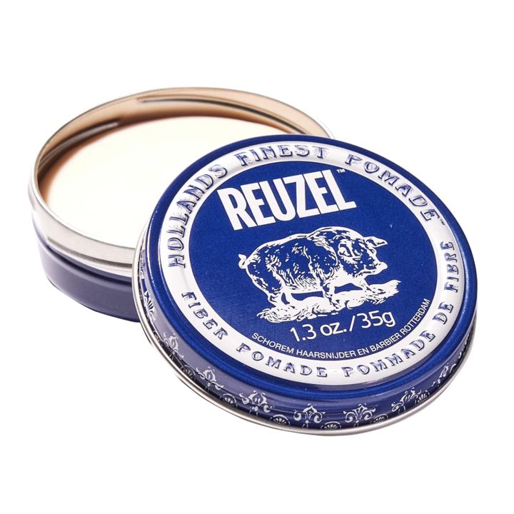 REUZEL Fiber Pomade, Firm and Pilable All Day Hold, Water Soluble ...