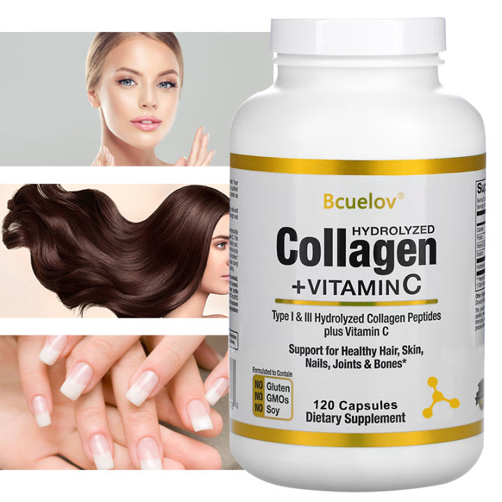 bcuelov Bio Collagen Peptides – Hydrolyzed Collagen Type I, Type III ...