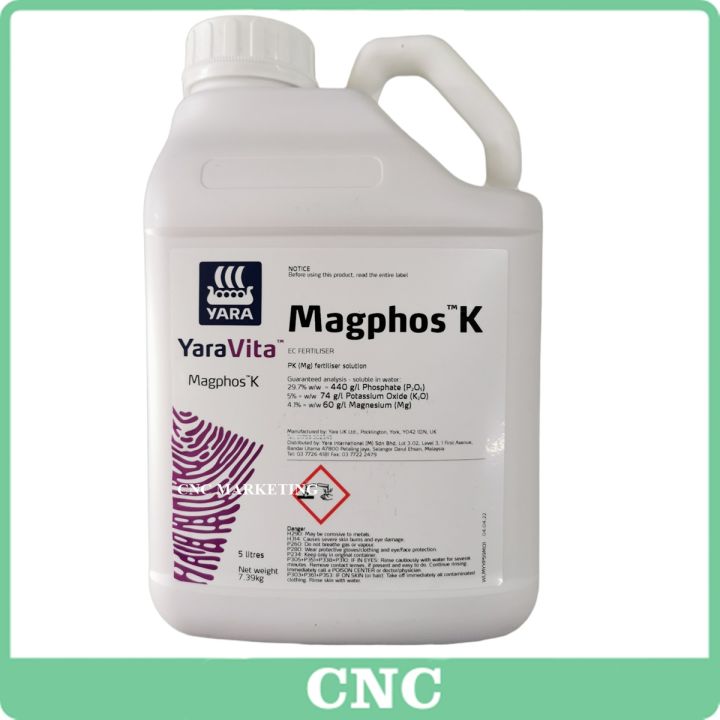 5L YaraVita Magphos K PK Fertiliser Solution Yara Vita Baja Foliar ...
