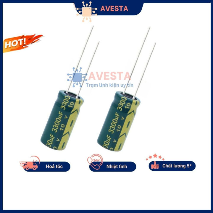 Tụ hóa 10V 3300uF 10x20mm tần số cao chất lượng tốt Avesta | Lazada.vn